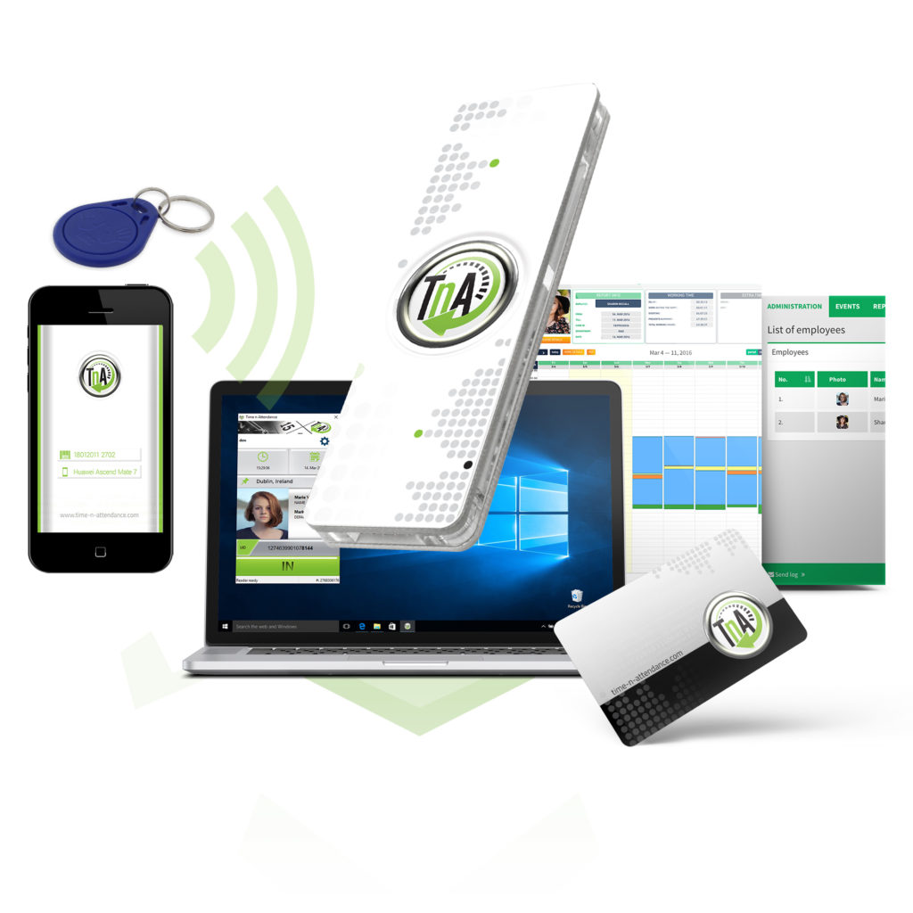 TnA | NFC, Time, Attendance, Desktop, Phone, Check in